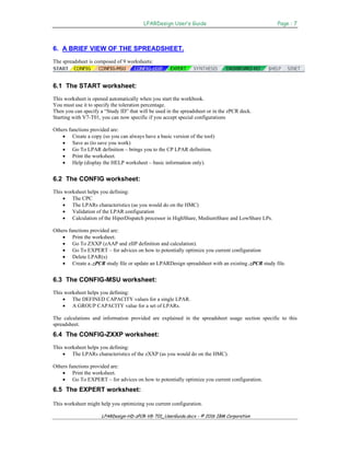 LPAR Design Tool V8 -T01 for IBM z Systems | PDF