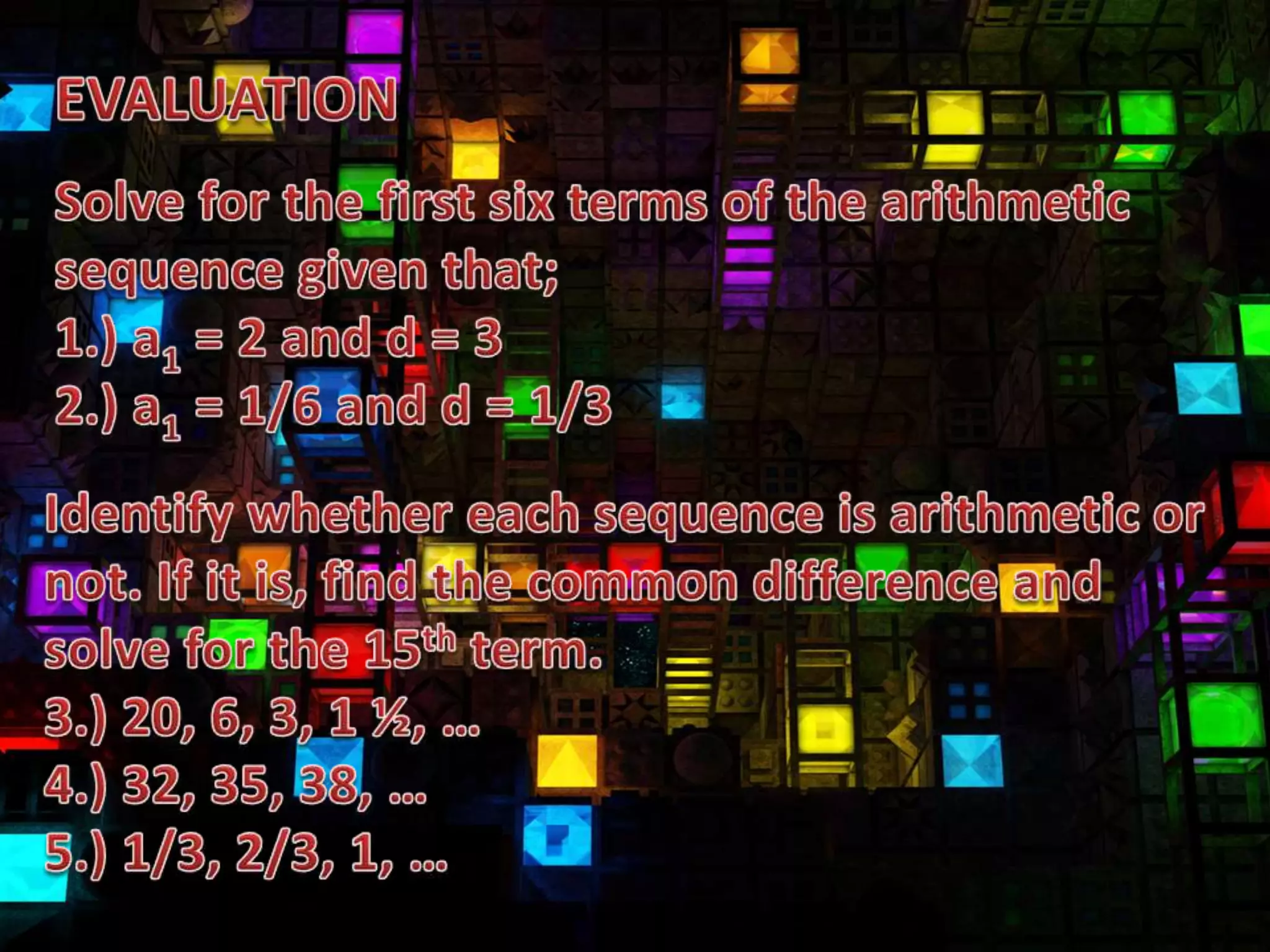Arithmetic Sequence | PPTX