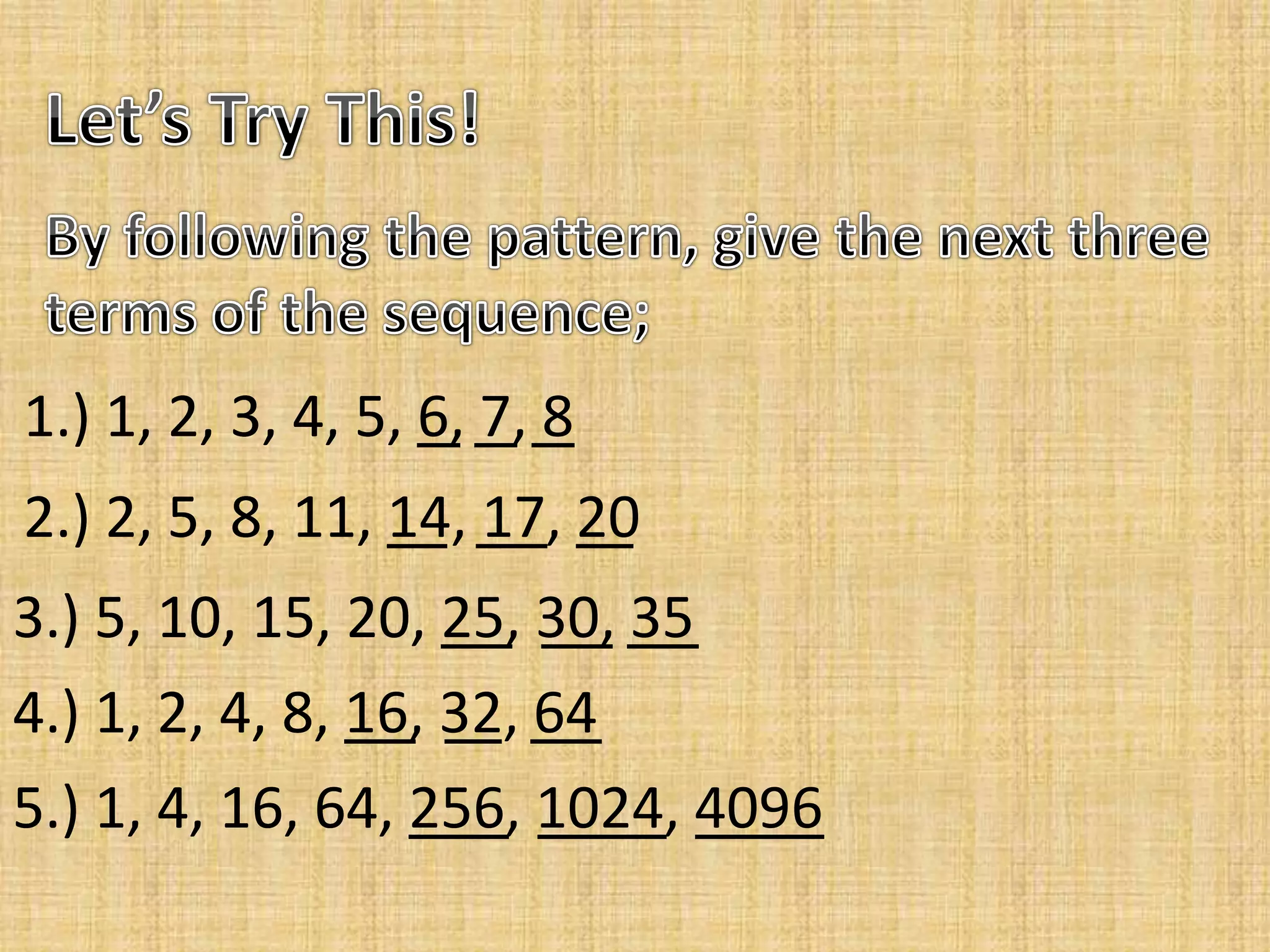 Arithmetic Sequence | PPTX