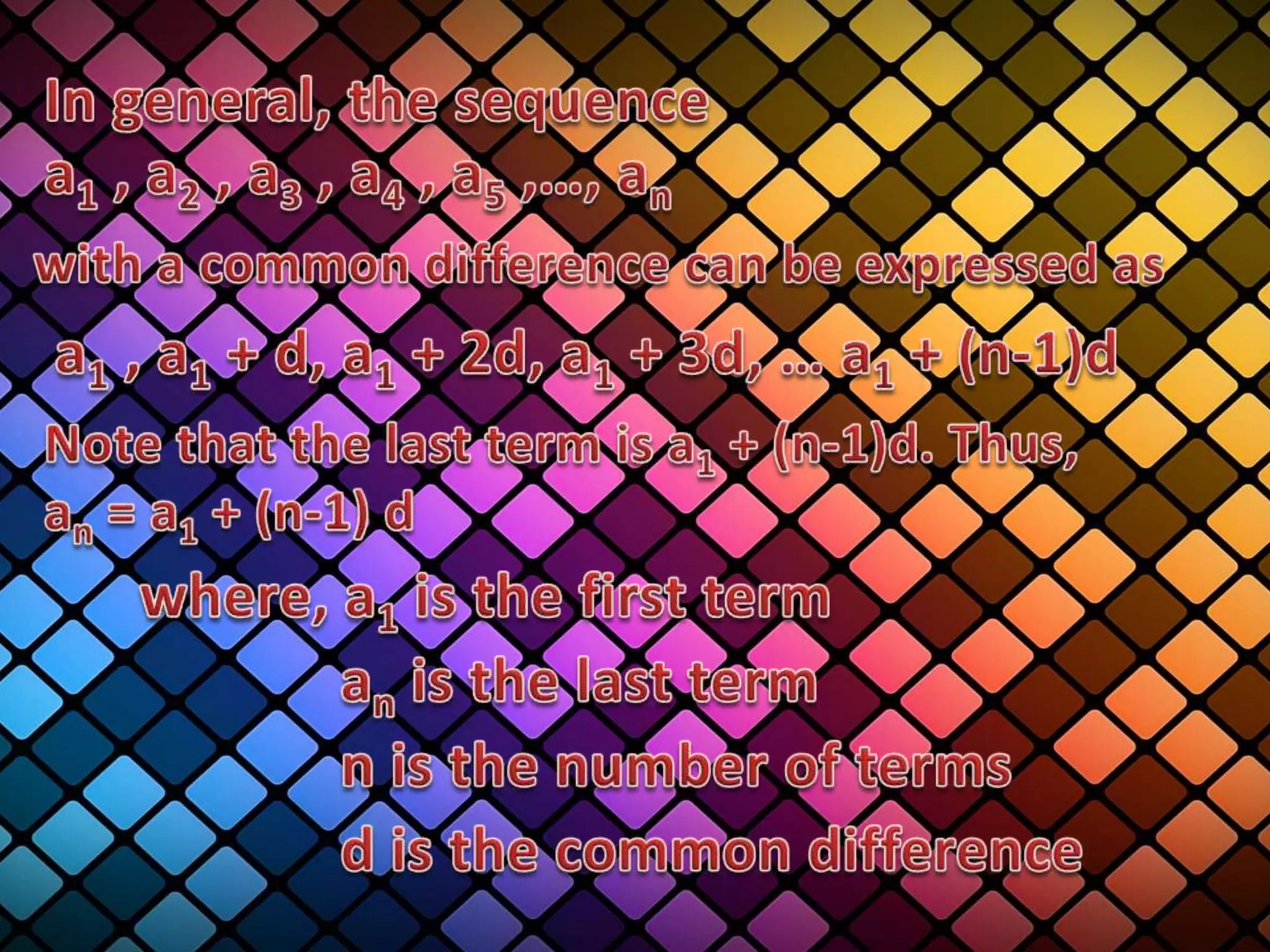 Arithmetic Sequence | PPTX