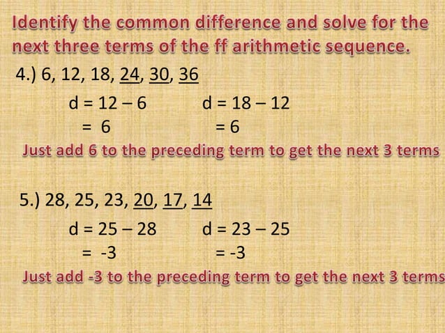 Arithmetic Sequence | PPT
