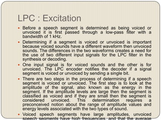 Linear Predictive Coding | PPTX