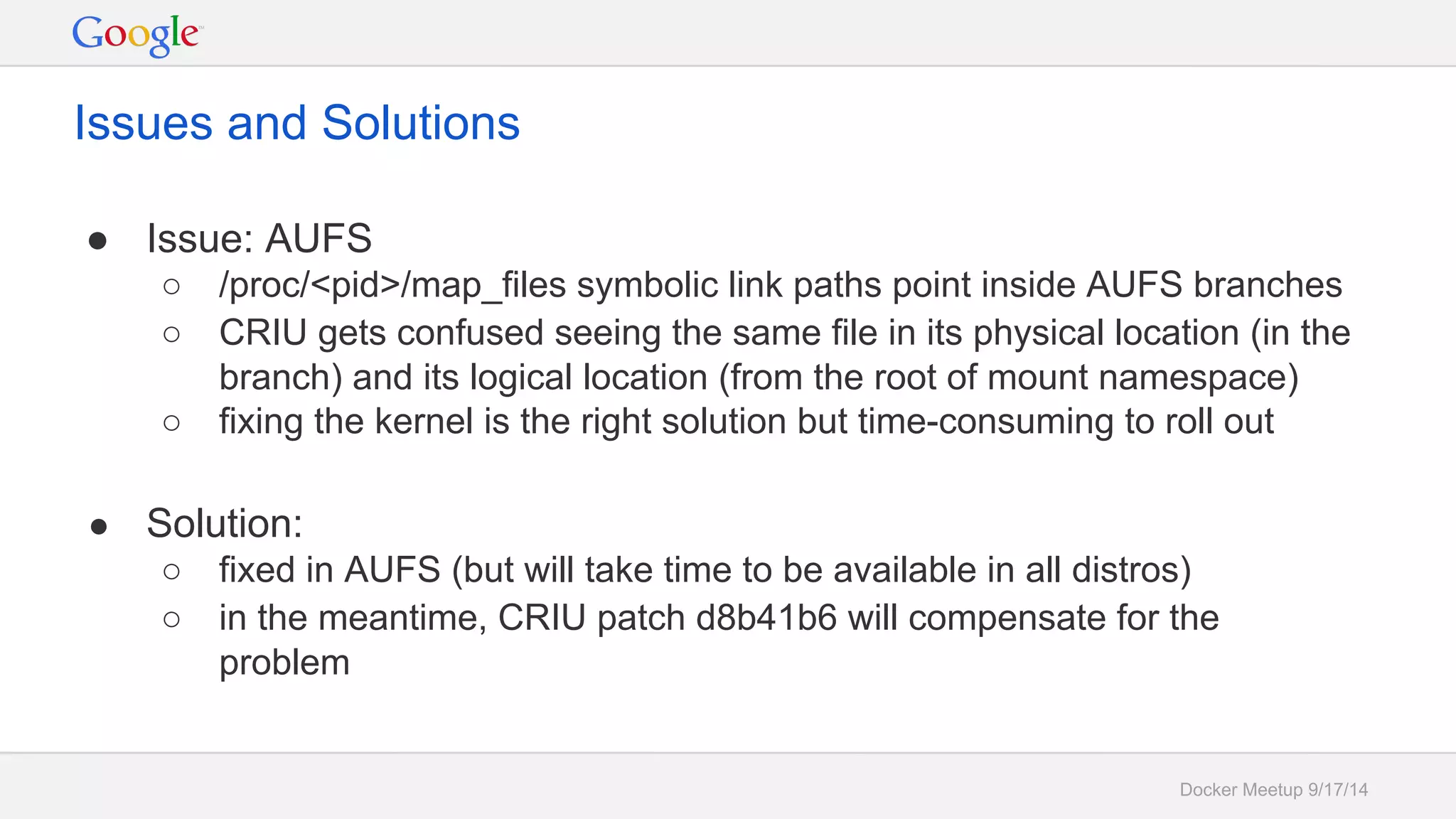 Docker Container Checkpoint and Restore with CRIU | PPT
