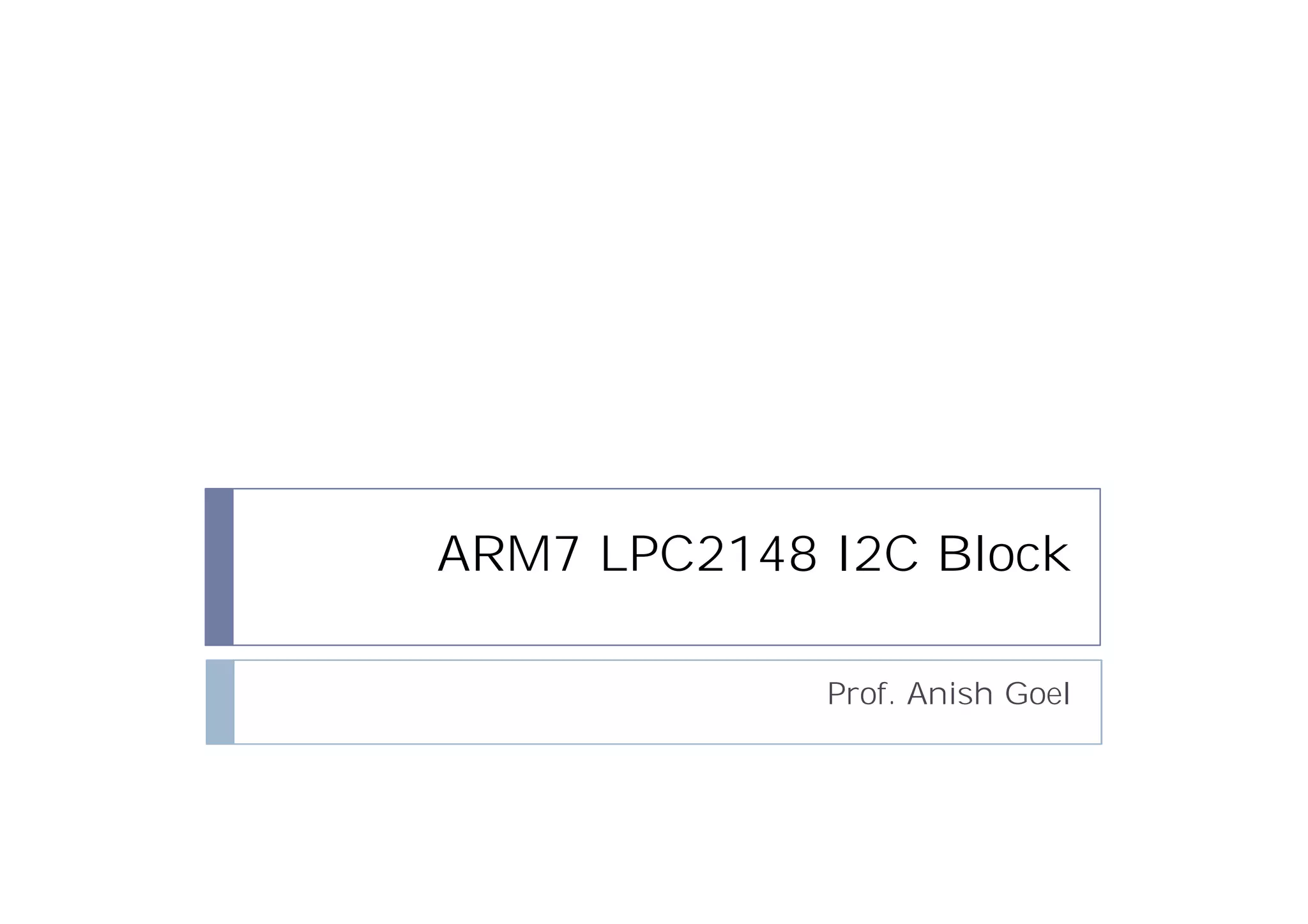 Lpc2148 i2c | PDF
