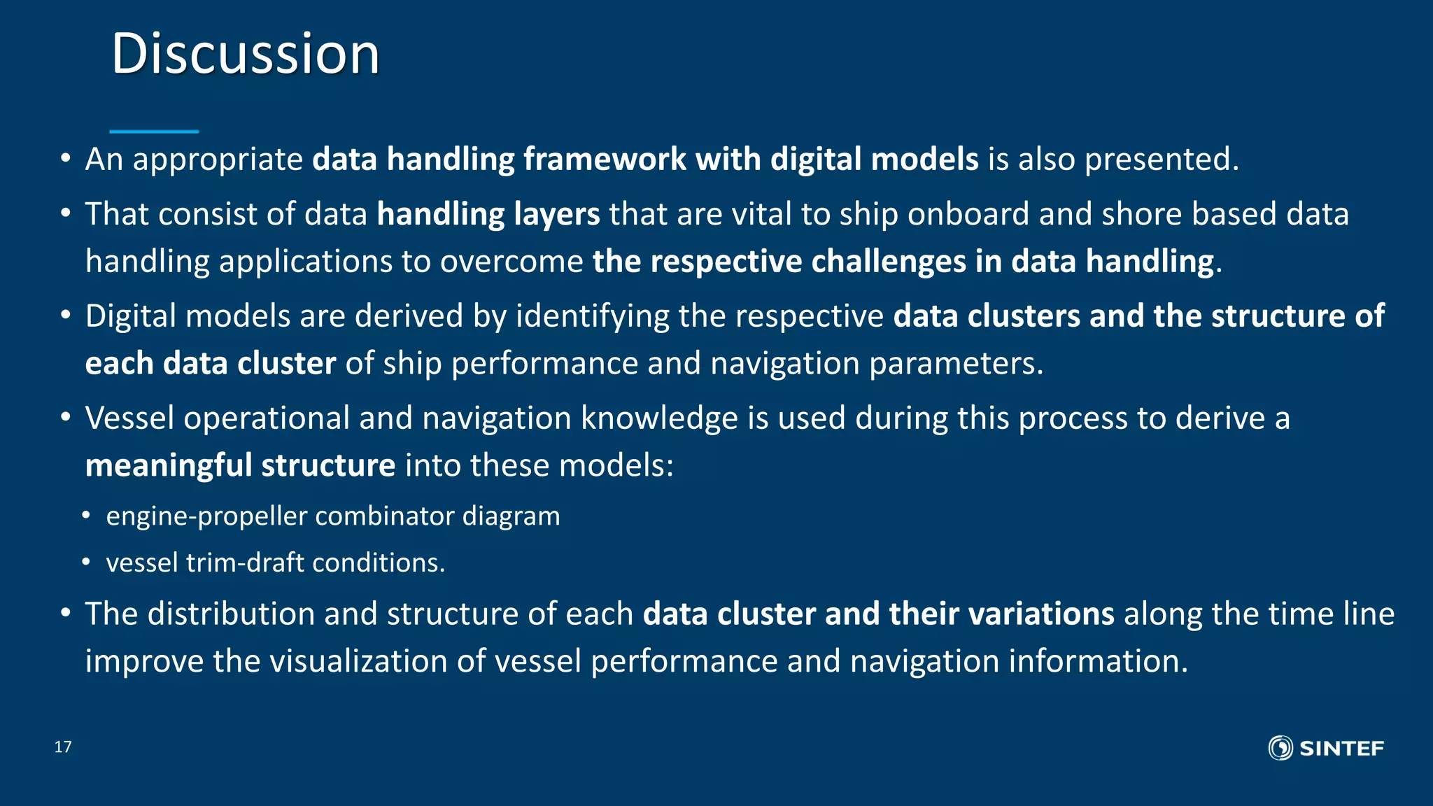 Digitalization of Sea going Vessels under High Dimensional Data Driven ...