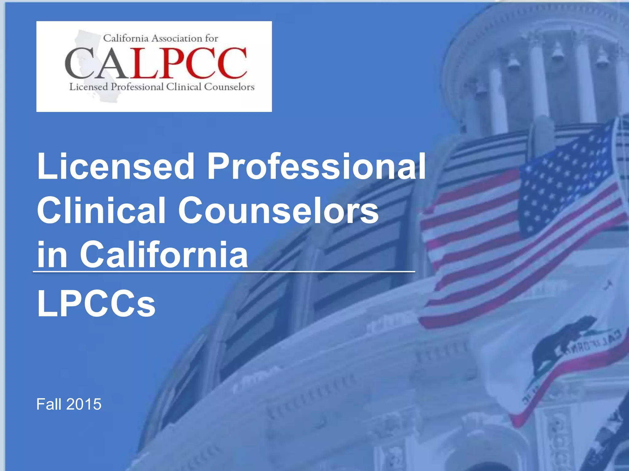 LPCCs in California | PPSX