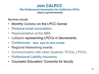 LPCCs in California | PPSX