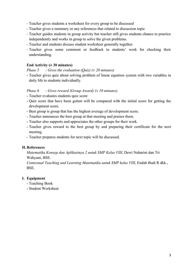 Lesson Plan TVLES | DOCX