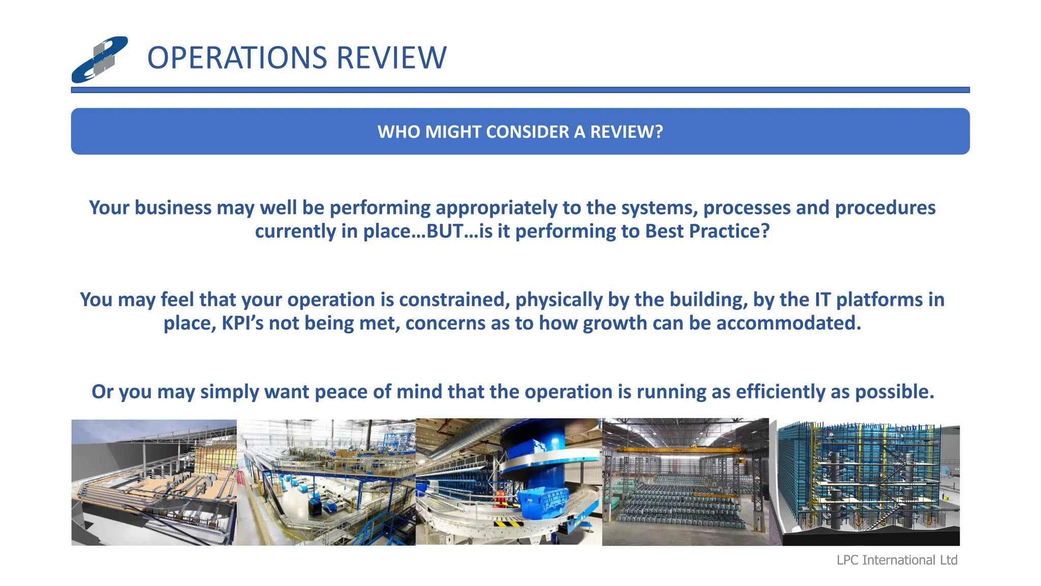 LPC Operations Review PowerPoint | Operations Review | PDF
