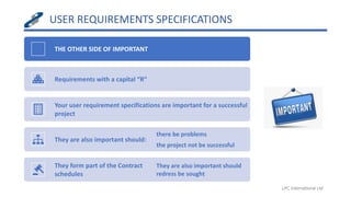 LPC User Requirements for Automated Storage System Presentation | PDF