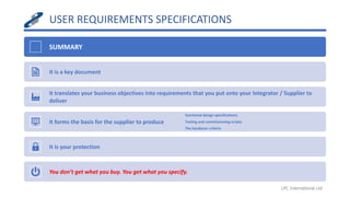 LPC User Requirements for Automated Storage System Presentation | PDF