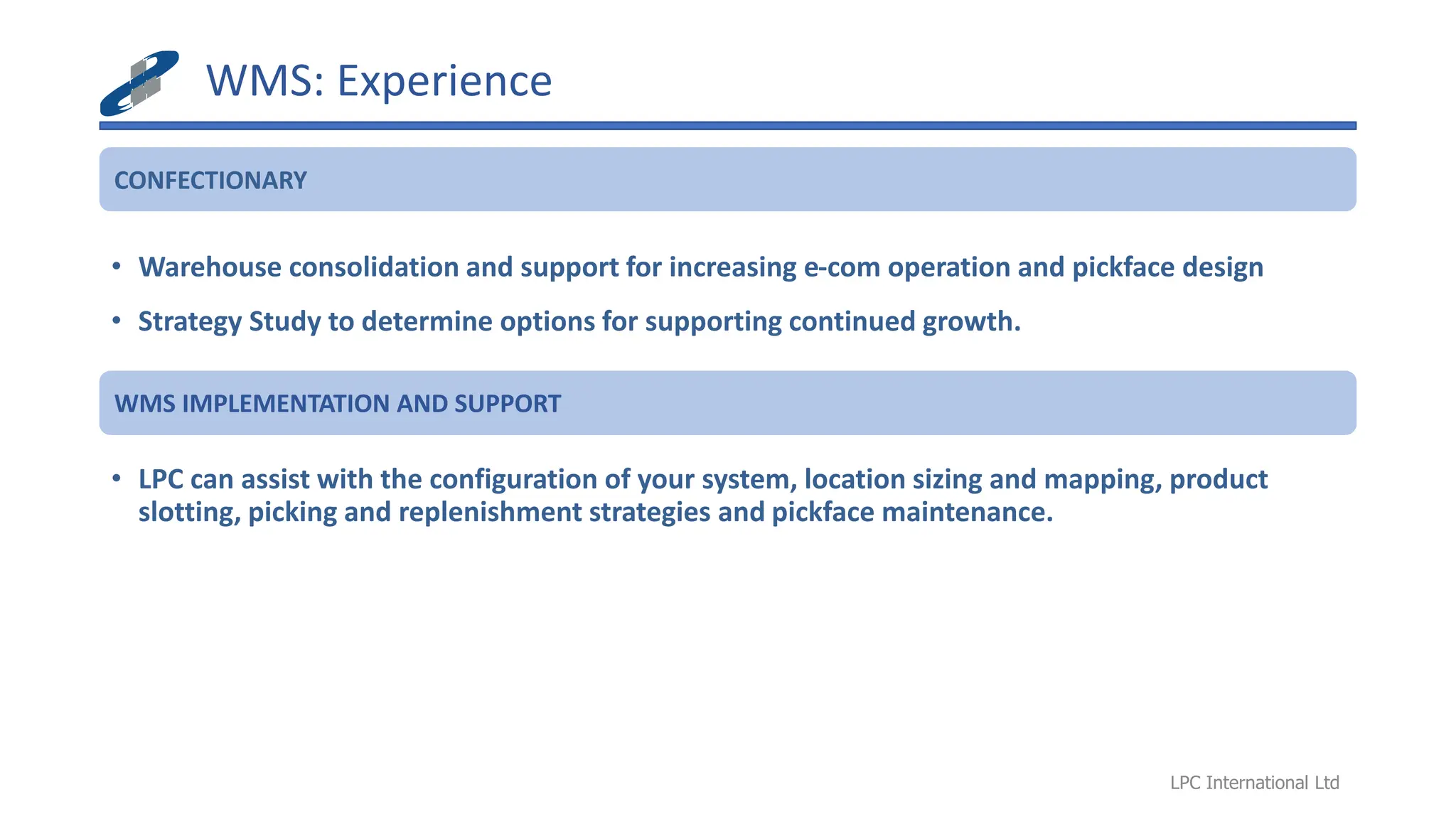 LPC Warehouse Management System For Clients In The Business Sector | PDF
