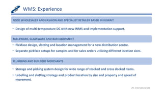 LPC Warehouse Management System For Clients In The Business Sector | PDF
