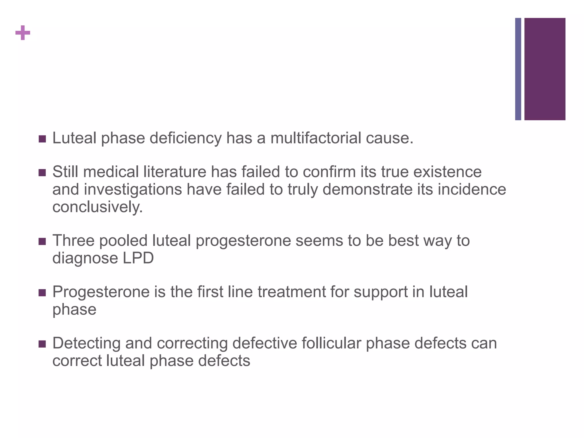 Luteal Phase Defect Contributors Dr.Shweta Mittal Gupta & DGF Team ...
