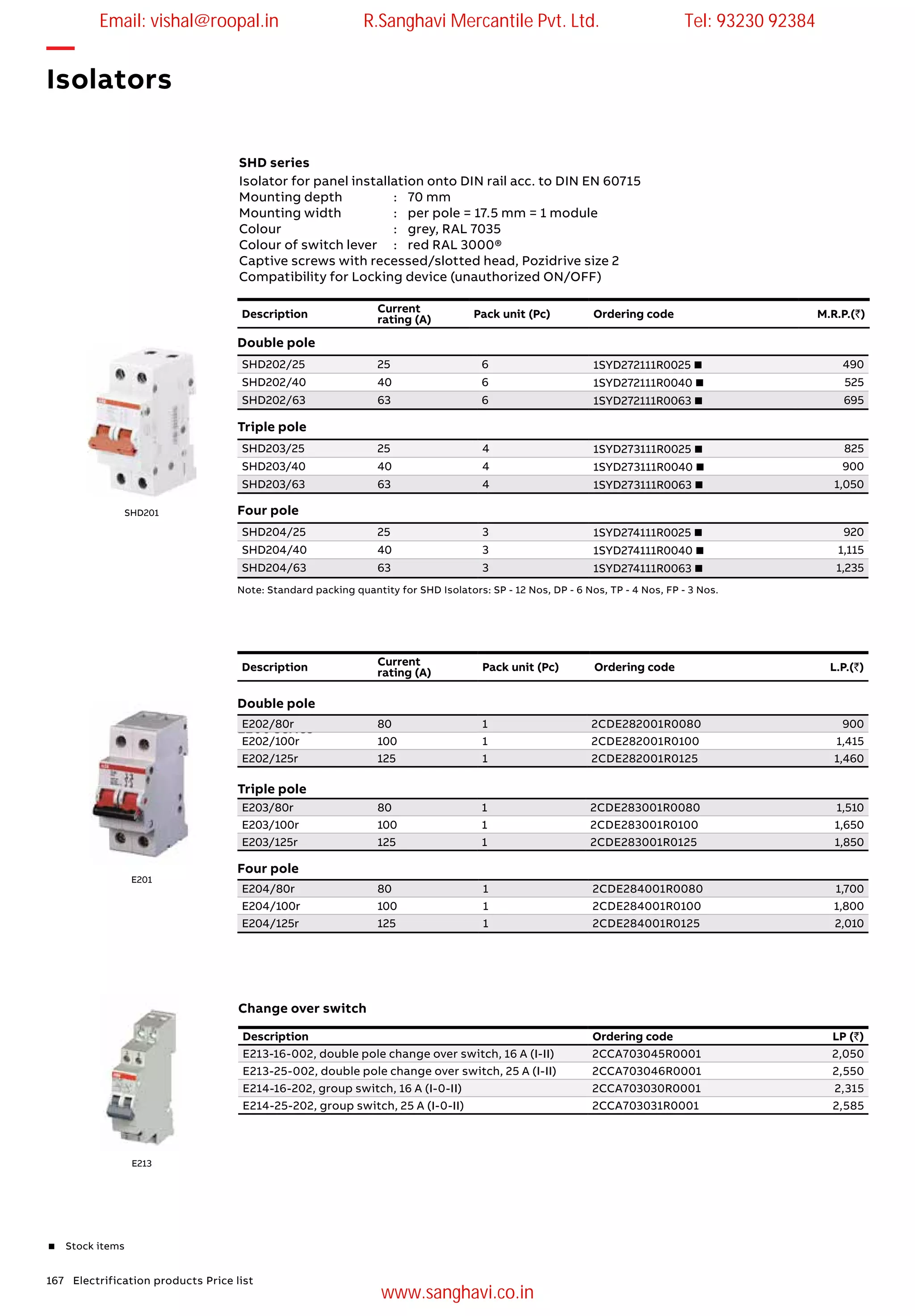 ABB Price List MCB DB | PDF