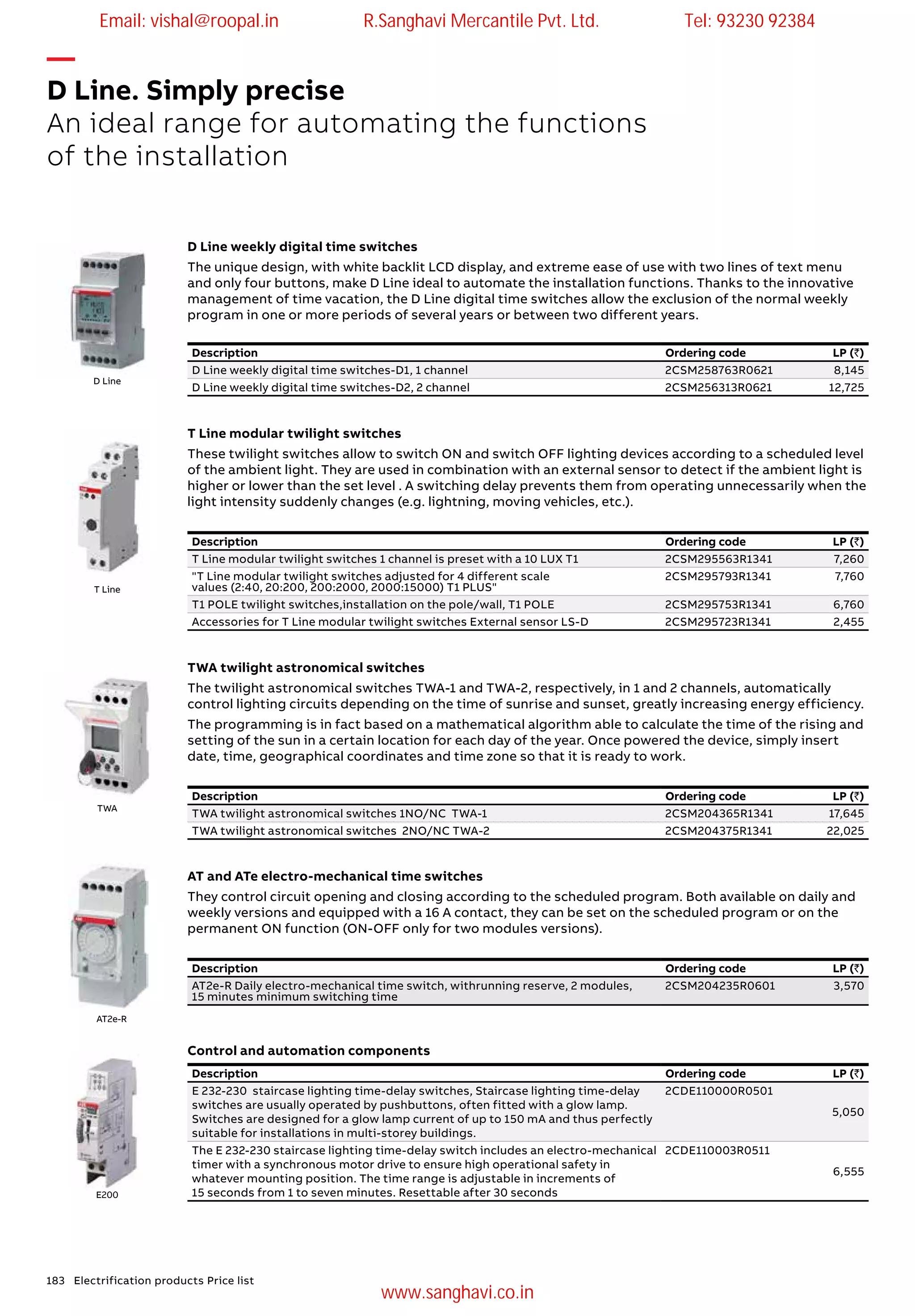 ABB Price List MCB DB | PDF