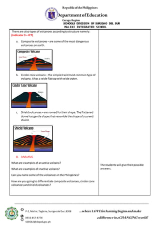 Science 9 Lesson Plan | DOCX