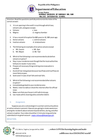 Science 9 Lesson Plan | DOCX