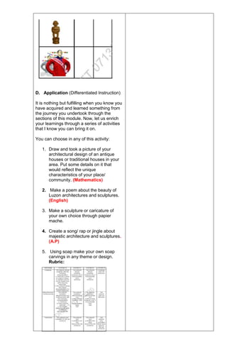 Lesson Plan for Demonstration Teaching Music, Art, Physical Education ...