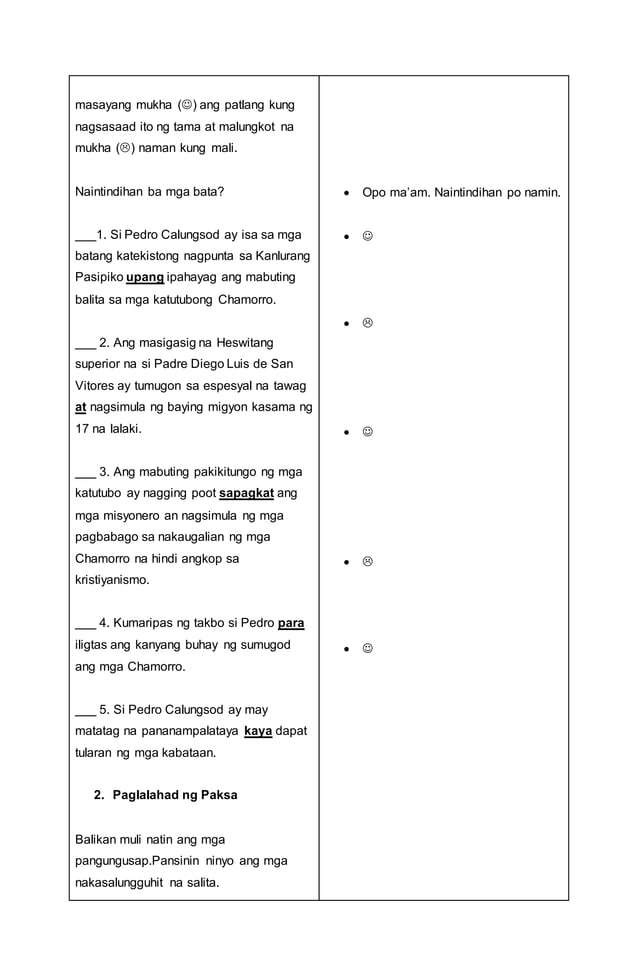 Detalyadong Banghay-Aralin sa Filipino V | DOCX