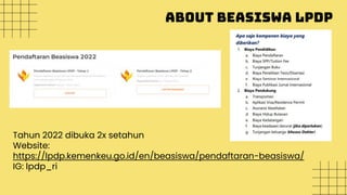 Tips and Trick Mendapatkan Beasiswa LPDP | PPTX