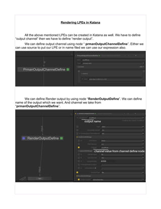 LPEs in KATANA and Maya | PDF