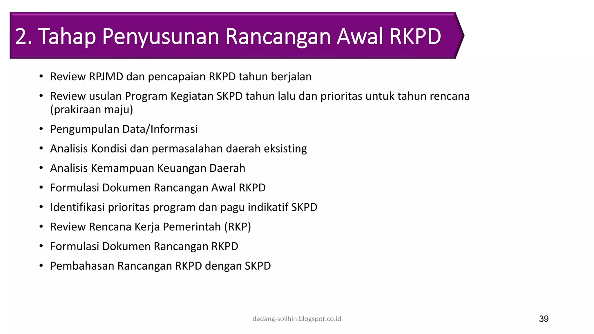 Teknik Penyusunan Renstra & Renja SKPD | PDF
