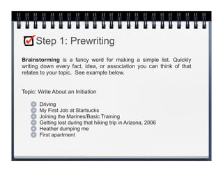 Lp essaywriting prewriting | PDF