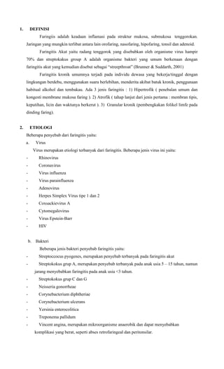 Lp faringitis | DOCX