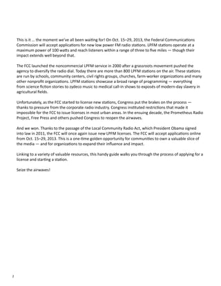 Lpfmguide Sparks Radio__CafetwinV | PDF | College Radio | Music