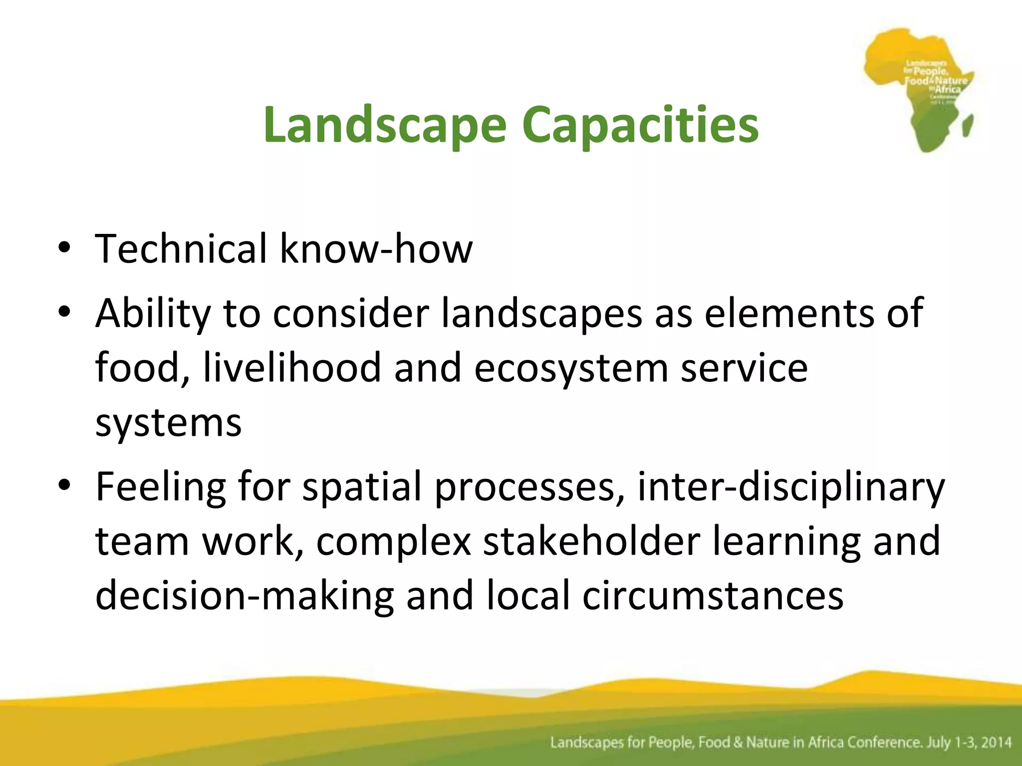 Louise Buck - Strengthening Capacities for Collaborative Landscape ...