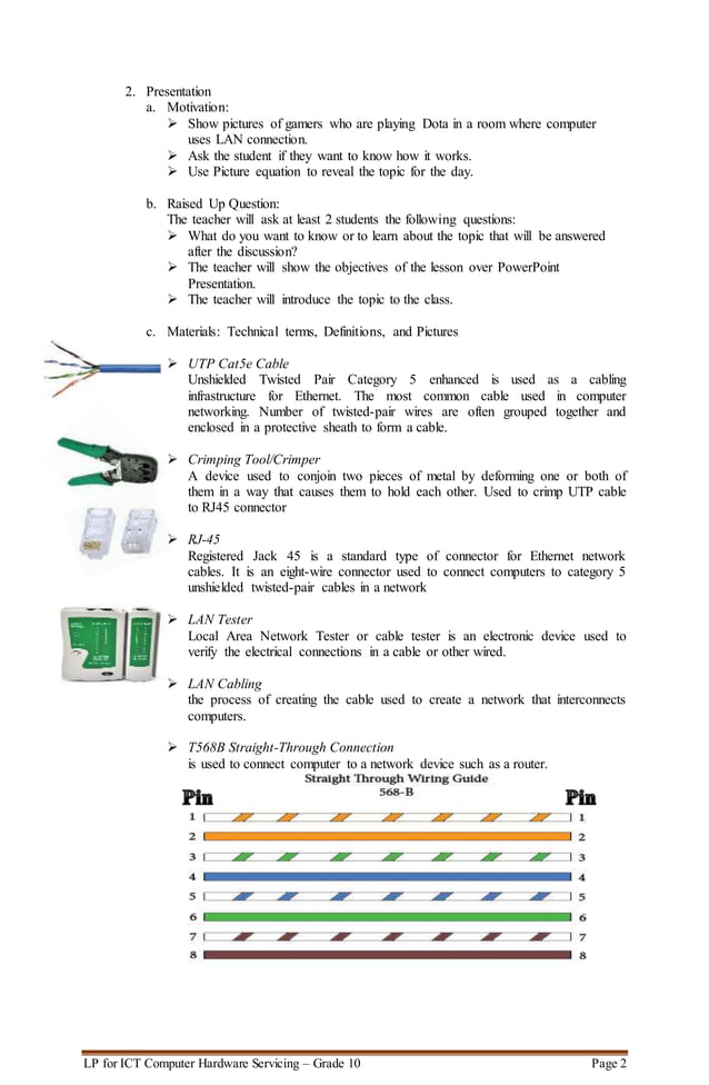 ICT 10 Lesson Plan | DOCX | Computer Peripherals | Computing