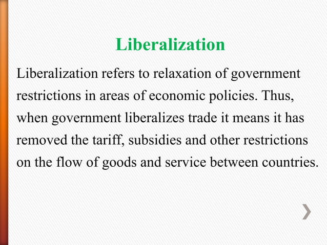 Liberalization Privatization Globalization (LPG) | PPTX | Business ...