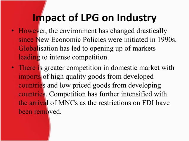 LPG- Liberalisation Privatisation Globalisation | PPTX | Economy ...