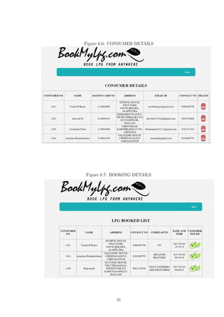 LPG Booking System [ bookmylpg.com ] Report | PDF
