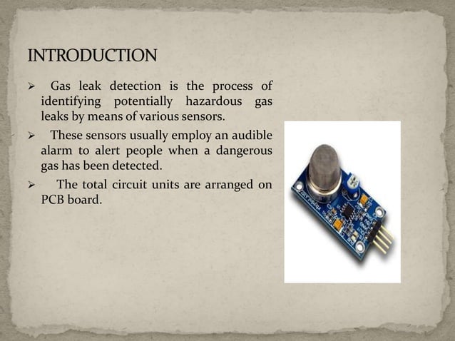LPG gas leekage dectection | PPTX