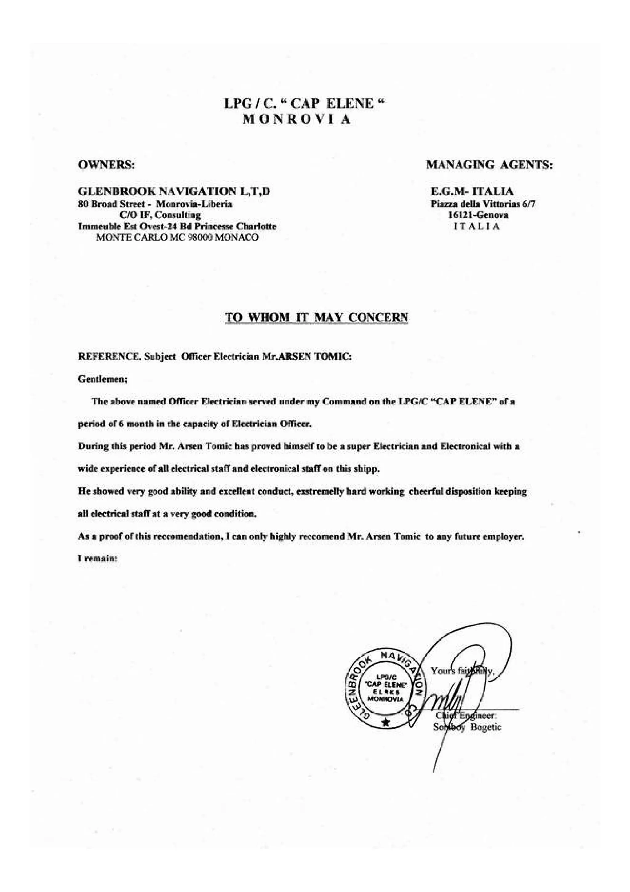 Recommendation letter LPG | PDF