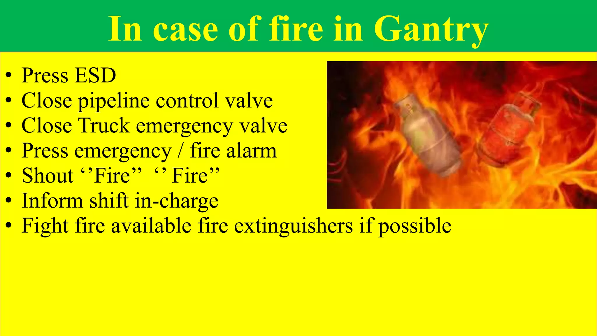 LPG Cylinder and Gantry Safety Training 22.09.2021