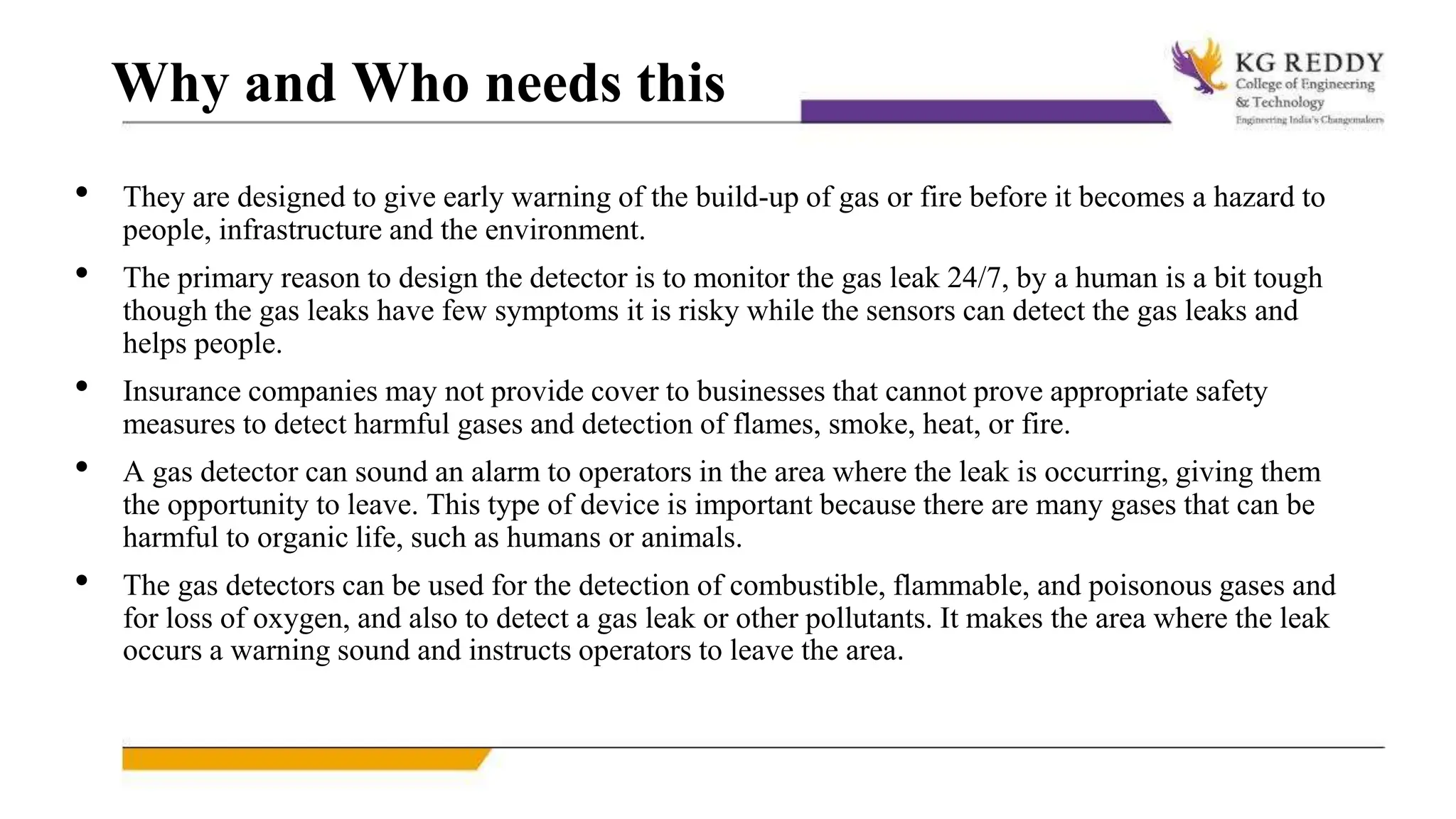 LPG GAS DETECTOR presentation for engineers | PPTX