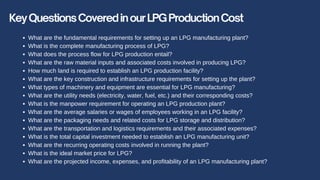 Latest Comprehensive LPG Production Cost | PDF