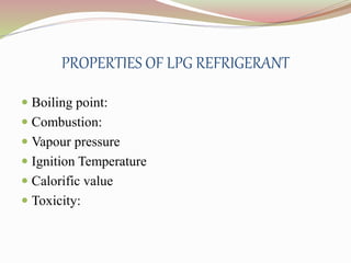 Lpg refrigerator. | PPTX