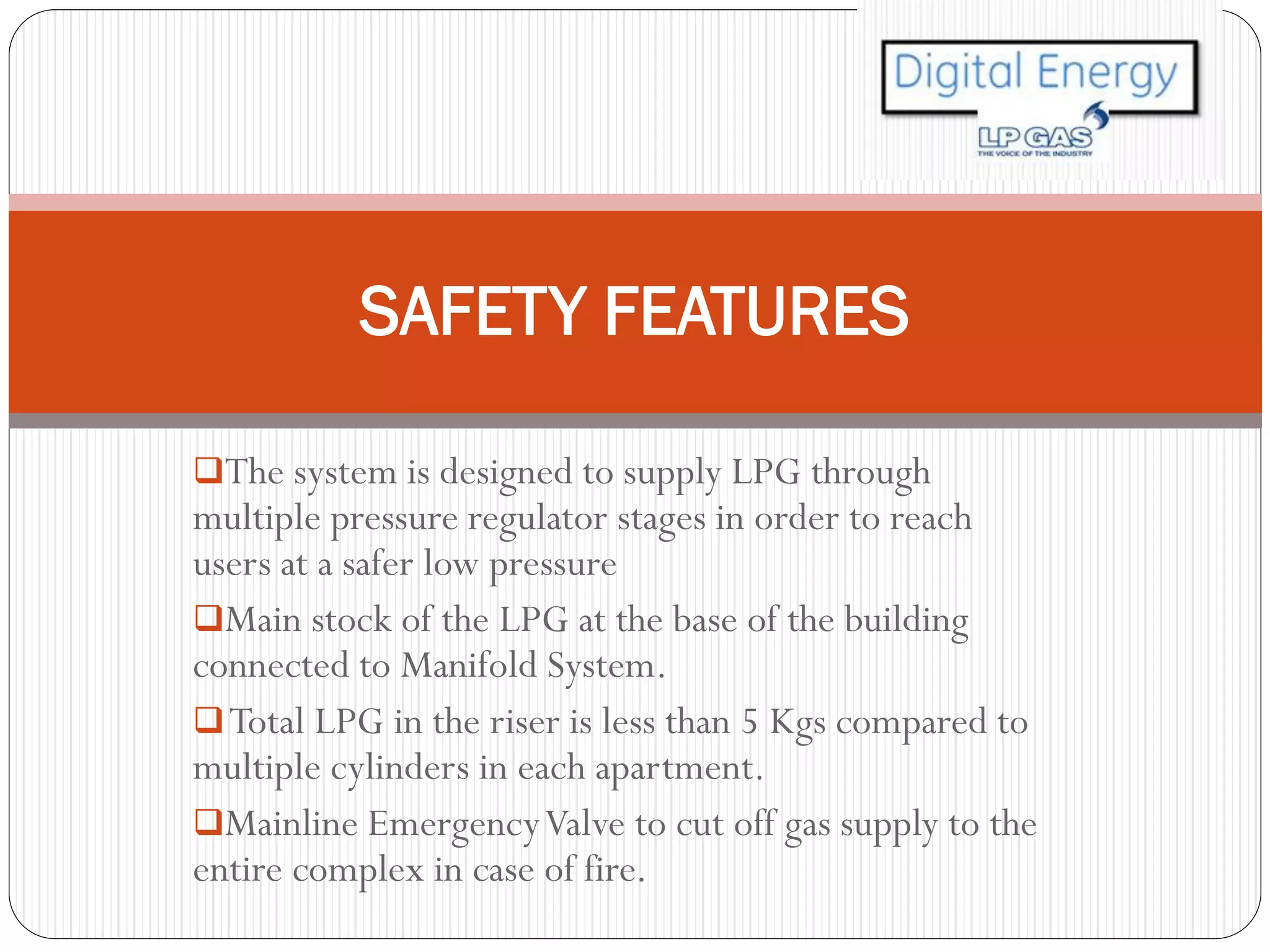 Lpg reticulated gas system (cylinder bank) digital energy | PDF