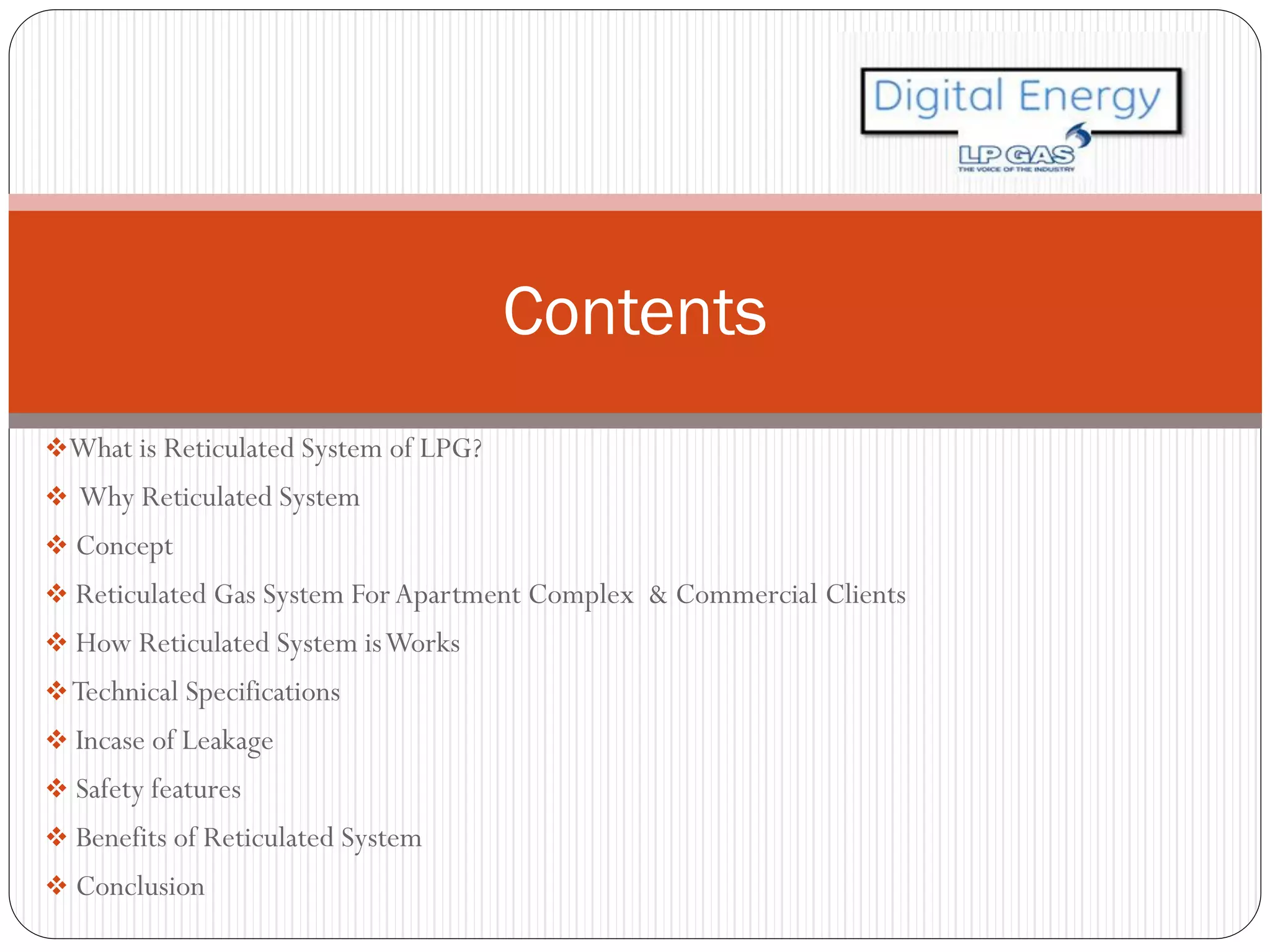 Lpg reticulated gas system (cylinder bank) digital energy | PDF