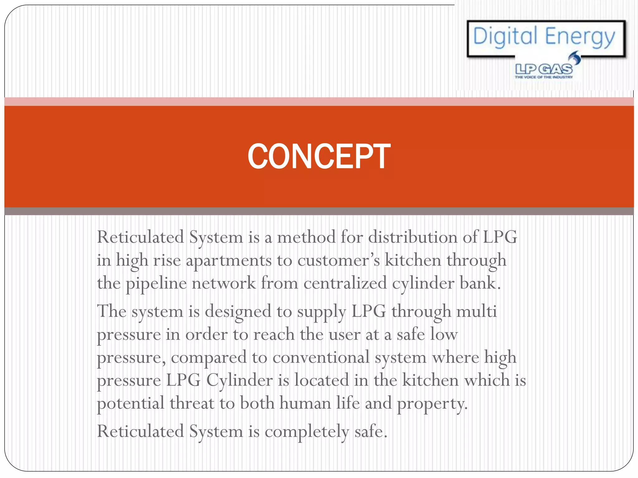 Lpg reticulated gas system (cylinder bank) digital energy | PDF