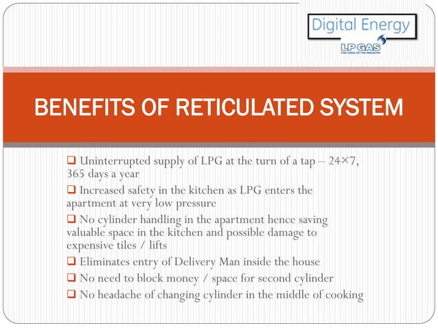 Lpg reticulated gas system (cylinder bank) digital energy | PDF