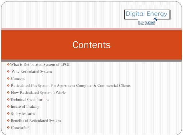 Lpg reticulated gas system (cylinder bank) digital energy | PDF
