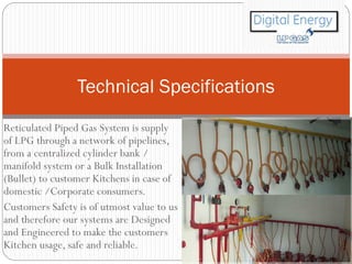 Lpg reticulated gas system (cylinder bank) digital energy | PDF