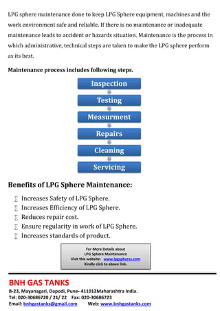 LPG SPHERE MAINTENANCE | PDF