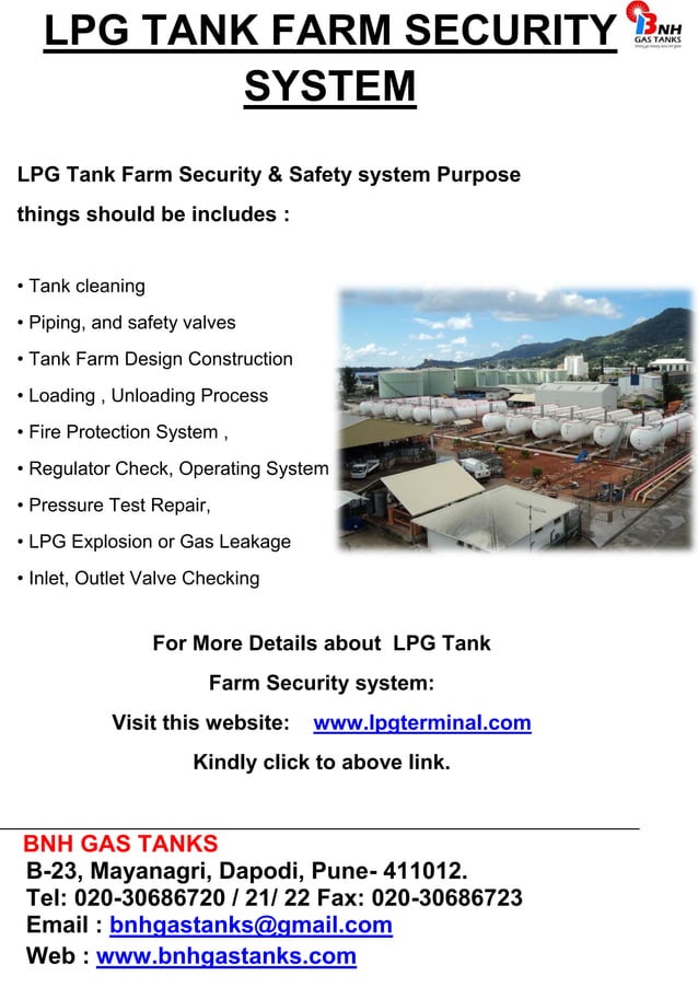 Lpg tank farm security system | PDF