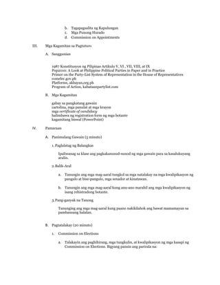 Halalan Lesson Plan | PDF